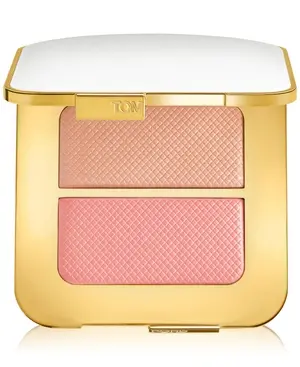 TOM FORD Soleil Sheer Blush & Highlighter Duo Palette - Ãclat Nu (top: Peachy Nude Bottom: Melo